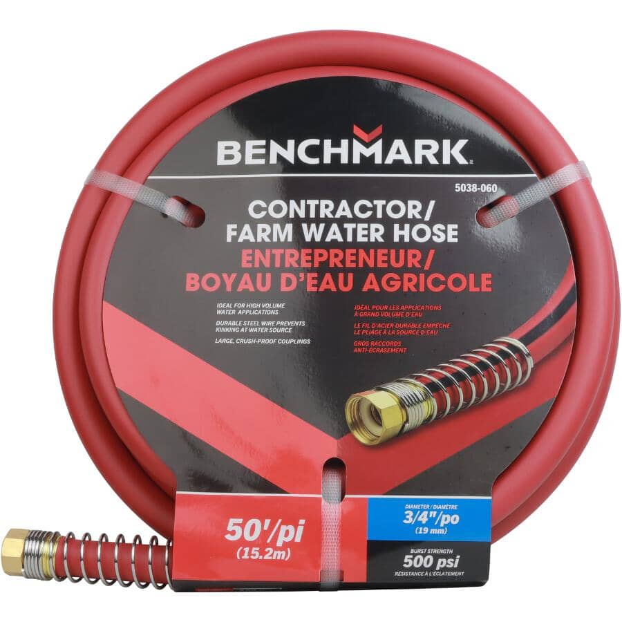 BENCHMARK 3/4" x 50' 5-Ply Contractor/Farm Hose | Home Hardware