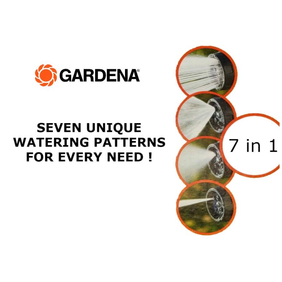 GARDENA Adjustable 7 Pattern Hose Nozzle | Home Hardware