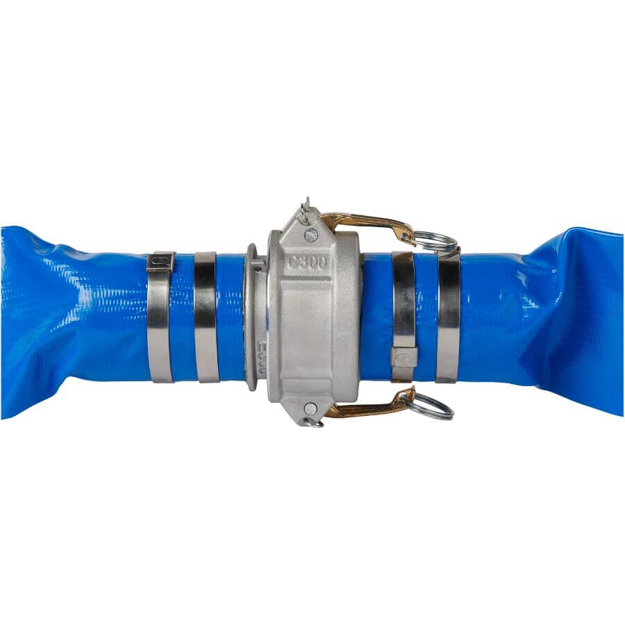 BENCHMARK 3" 50' Discharge Hose Kit with Quick Connect Couplers | Home ...