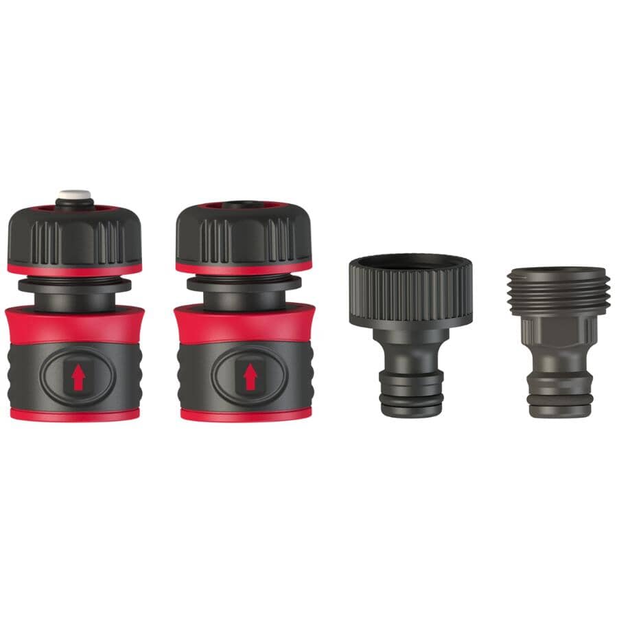 BENCHMARK 1/2" Male & Female Garden Hose Quick Connector Repair Kit ...