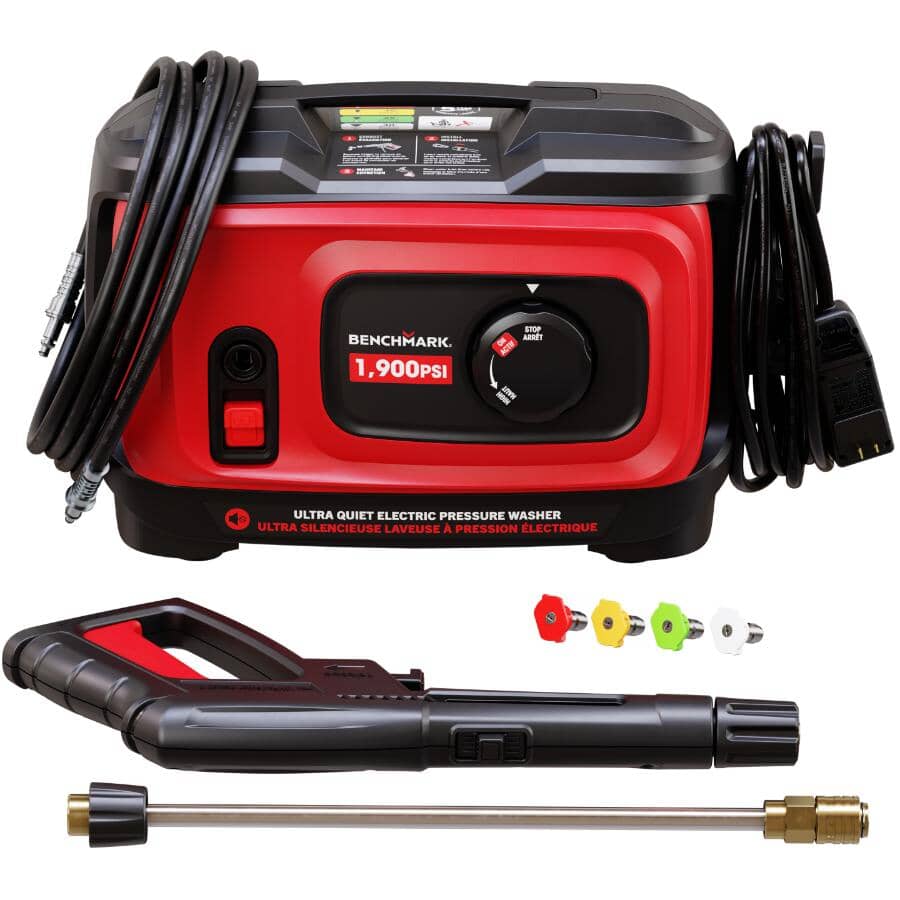BENCHMARK 1900 PSI Super Silent Electric Pressure Washer | Home Hardware