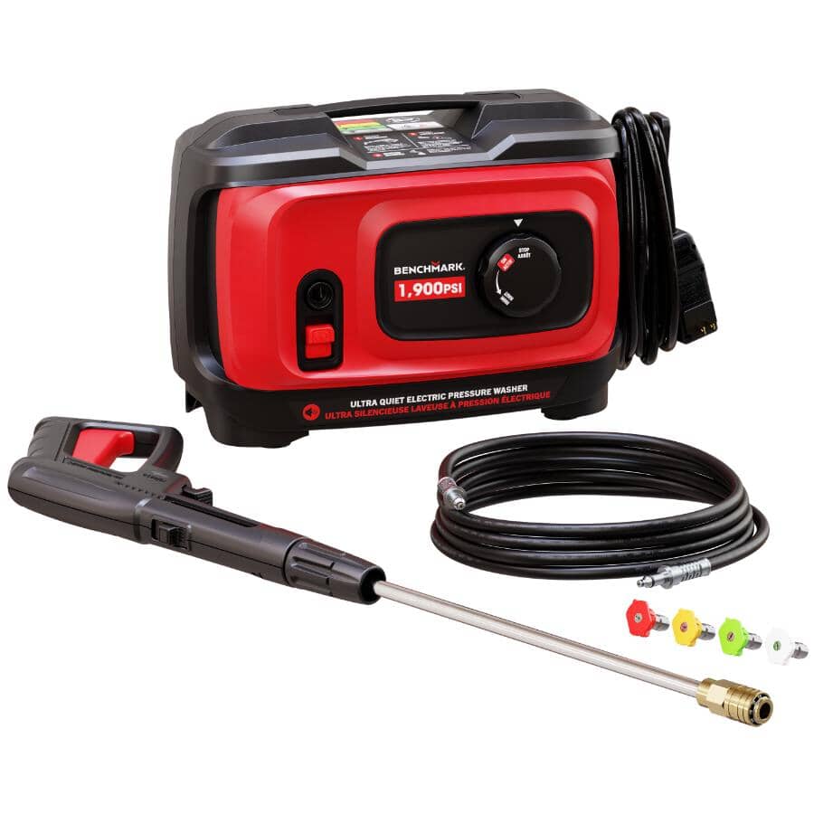 BENCHMARK 1900 PSI Super Silent Electric Pressure Washer | Home Hardware