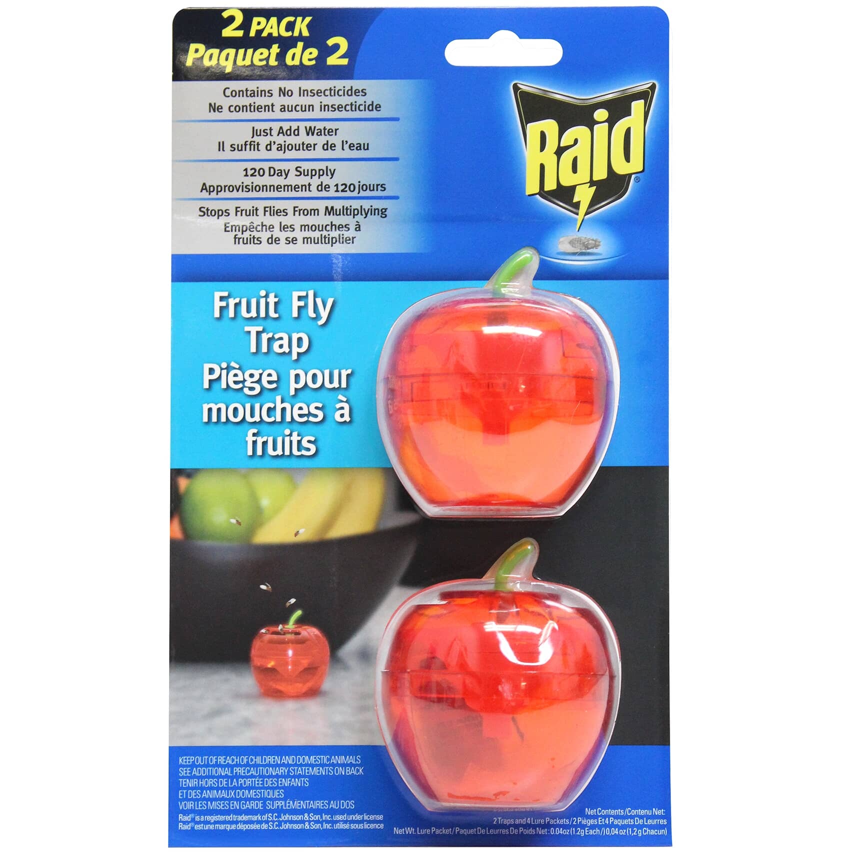 RAID 2 Pack Fruit Fly Traps | Home Hardware