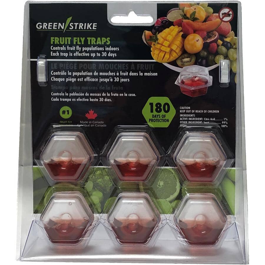 GREENSTRIKE 6 Pack Fruit Fly Traps | Home Hardware