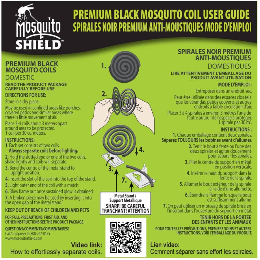 MOSQUITO SHIELD 5-1/2 Hour Mosquito Coils | Home Hardware