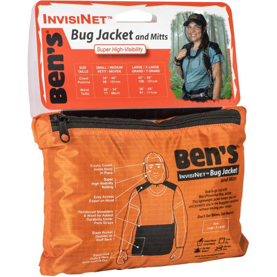 BEN'S InvisiNet Nylon Mesh Adult Bug Jacket | Home Hardware