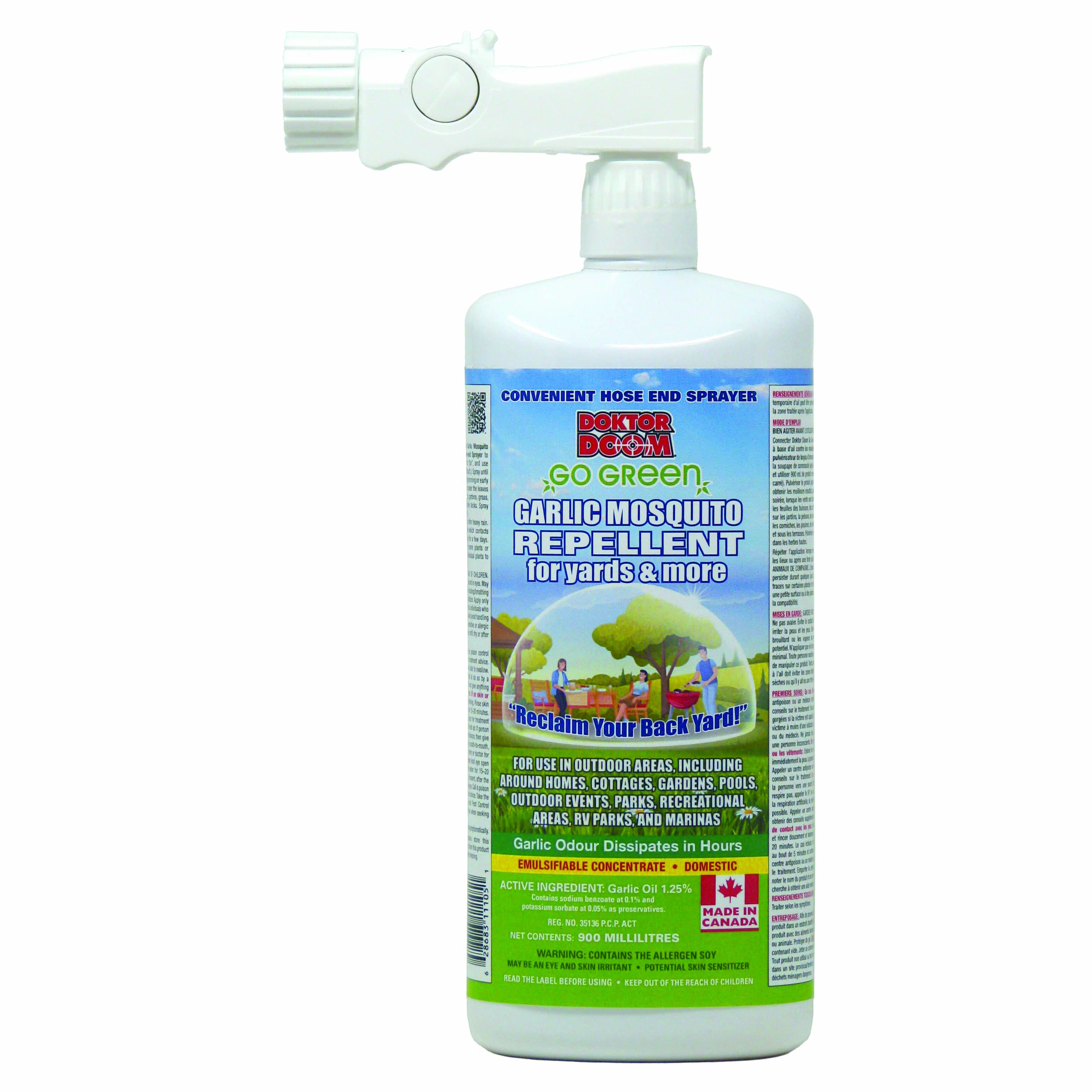 DOKTOR DOOM Go Green Concentrated Mosquito Garlic Oil Spray with Hose ...