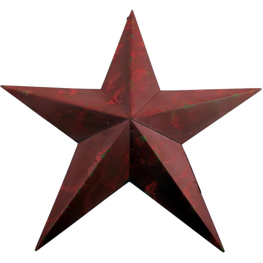 KOPPERS HOME Antique Red Star Wall Art Ornament | Home Hardware
