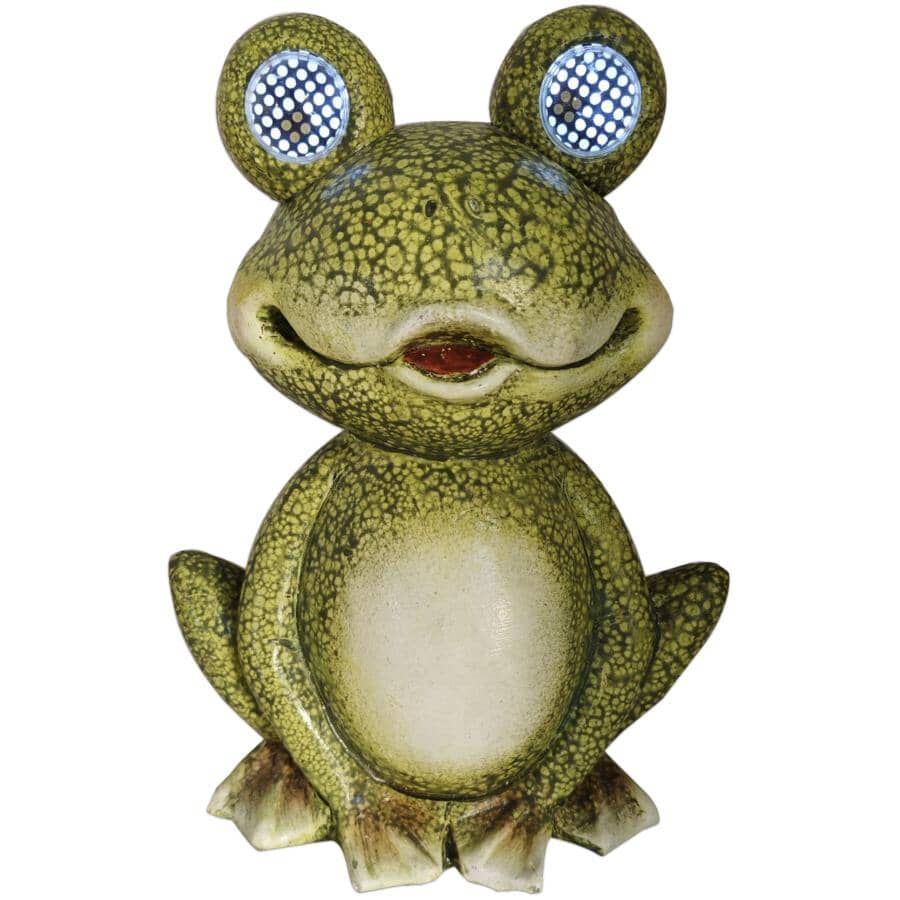 ANGELO DECOR Frog with Animated Eyes Garden Statue | Home Hardware