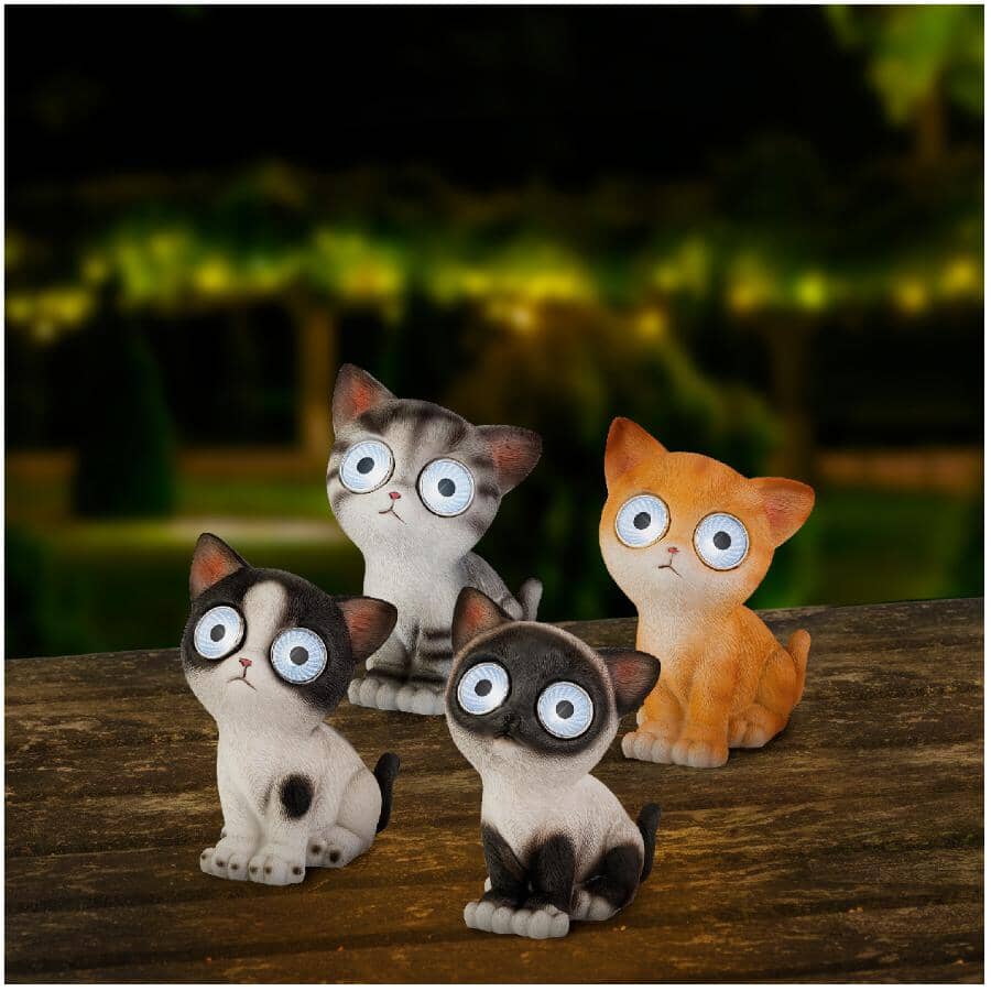 INSTYLE Solar Cat Figurine with Steady Function | Home Hardware