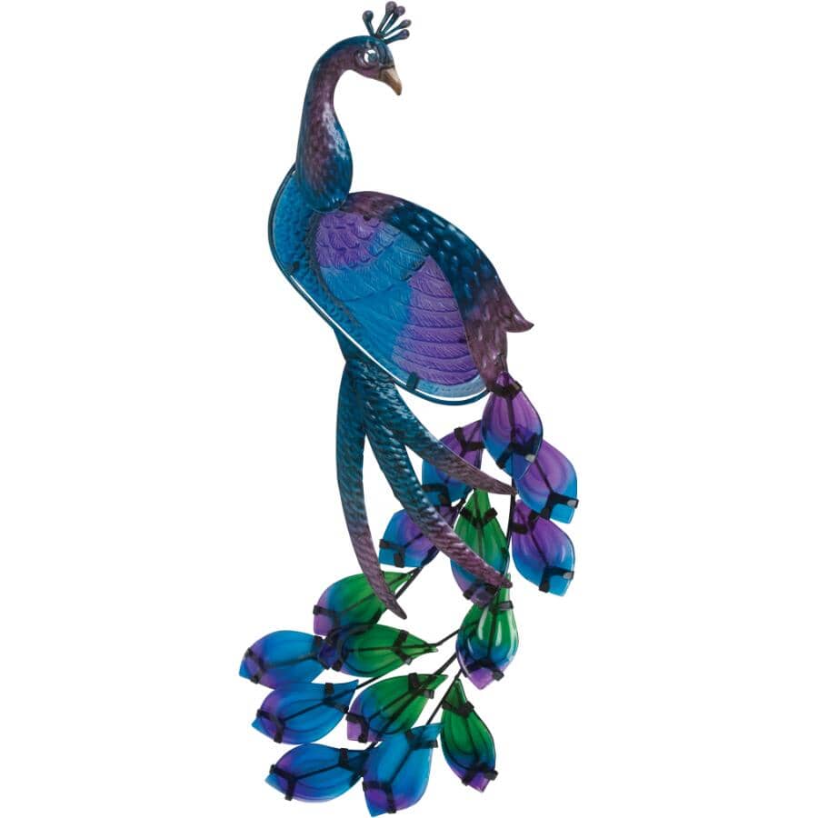 MOONRAYS Peacock Wall Art Ornament | Home Hardware