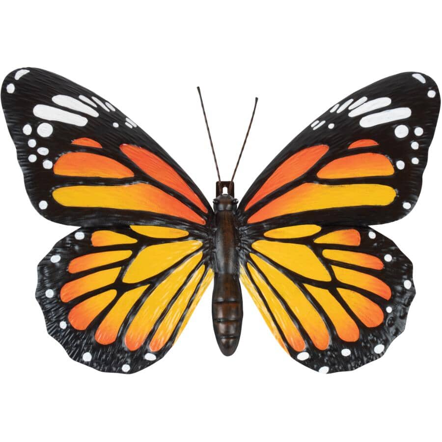 MOONRAYS Metal Monarch Butterfly Wall Art Ornament | Home Hardware