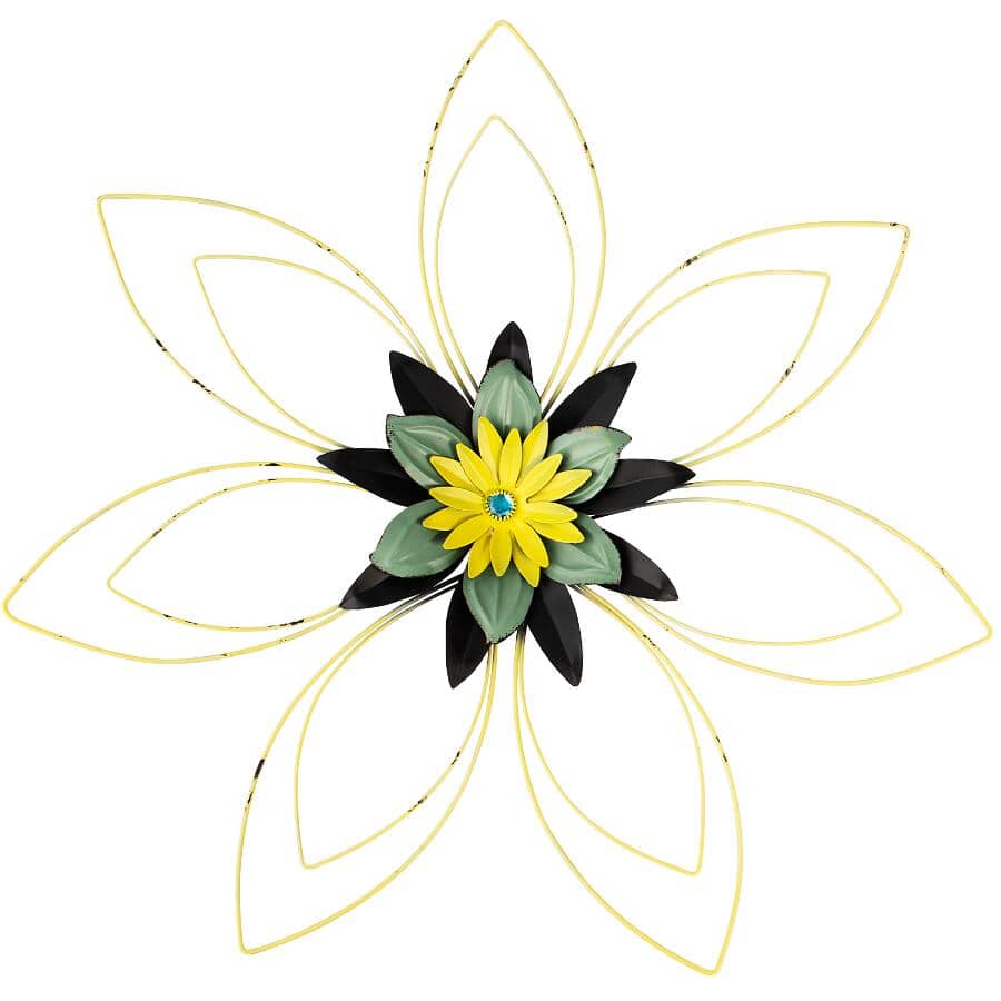 MOONRAYS Flower Metal Wall Art | Home Hardware