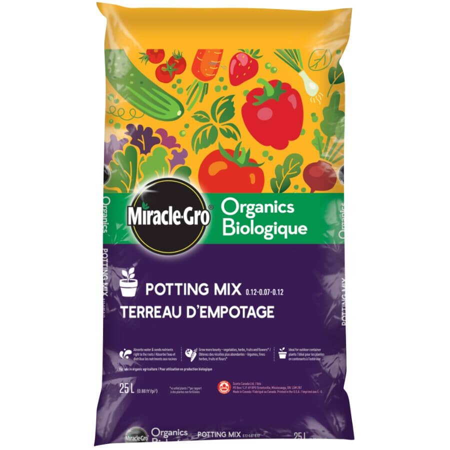MIRACLE-GRO Organics Potting Mix for Vegetables & Herbs | Home Hardware