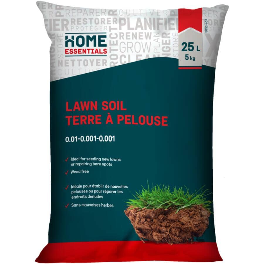 HOME ESSENTIALS Lawn Soil - 25 L | Home Hardware