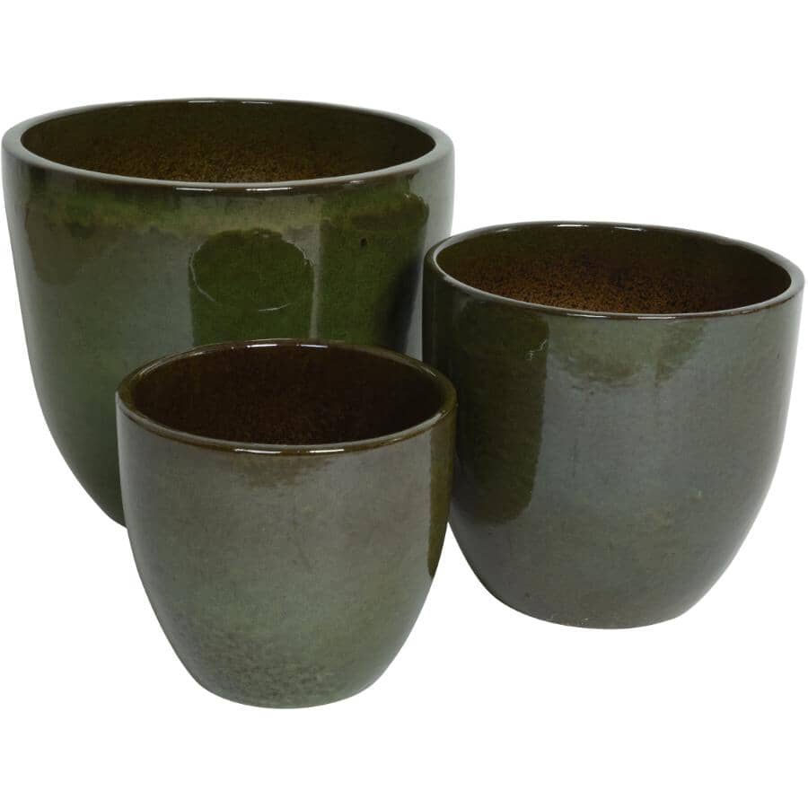 INSTYLE Green Matteo Ceramic Planters | Home Hardware
