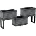 GARANT 5 Piece Grey Modular Garden Planter Kit | Home Hardware