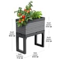GARANT 5 Piece Grey Modular Garden Planter Kit | Home Hardware