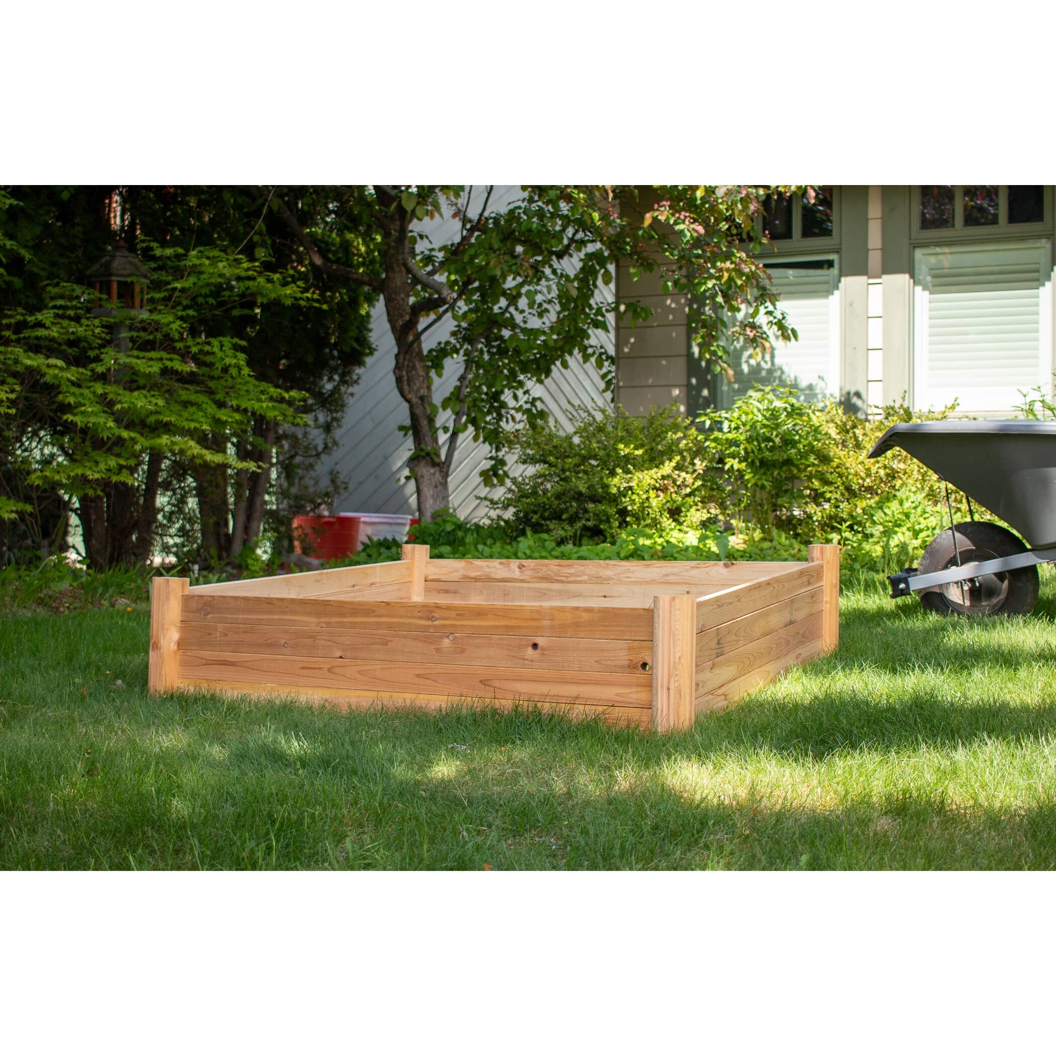 ADWOOD MANUFACTURING 48" x 48" x 11.5" Outdoor Raised Garden Bed | Home ...