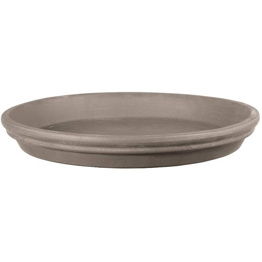 DEROMA 8" Clay Planter Saucer - Graphite | Home Hardware