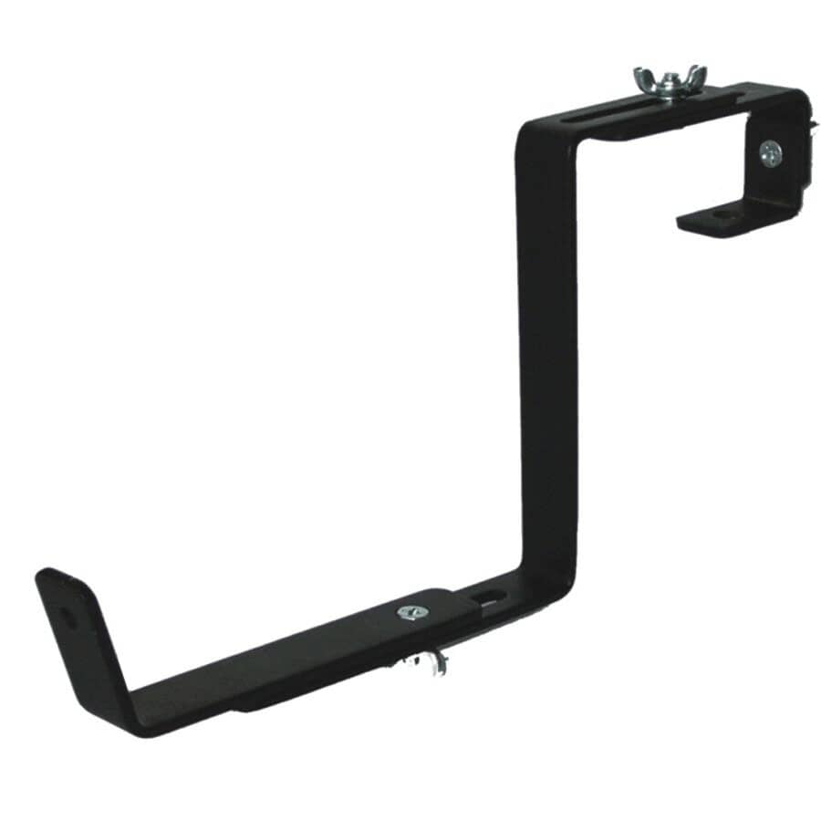 Pacific Rim Brackets Black Adjustable Railing Flower Box Bracket | Home ...