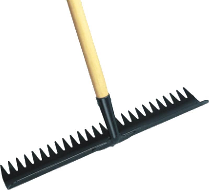 HOME ESSENTIALS 26 Tines Dandelion and Thatching Rake, with 60" Handle ...