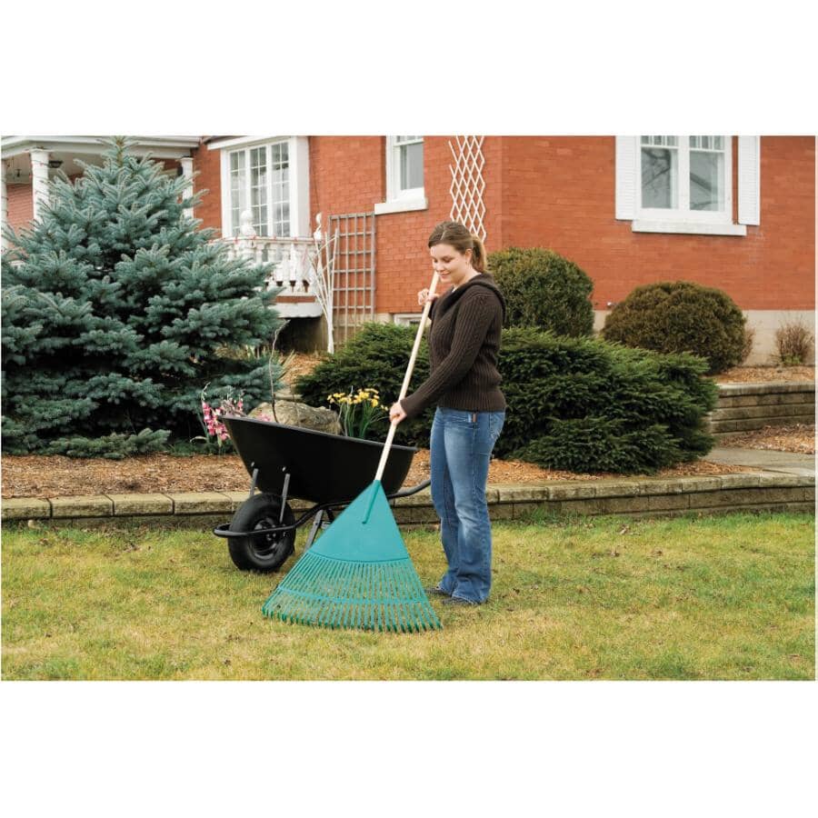 HOME ESSENTIALS 30 Tines 30" Poly Fan Rake | Home Hardware