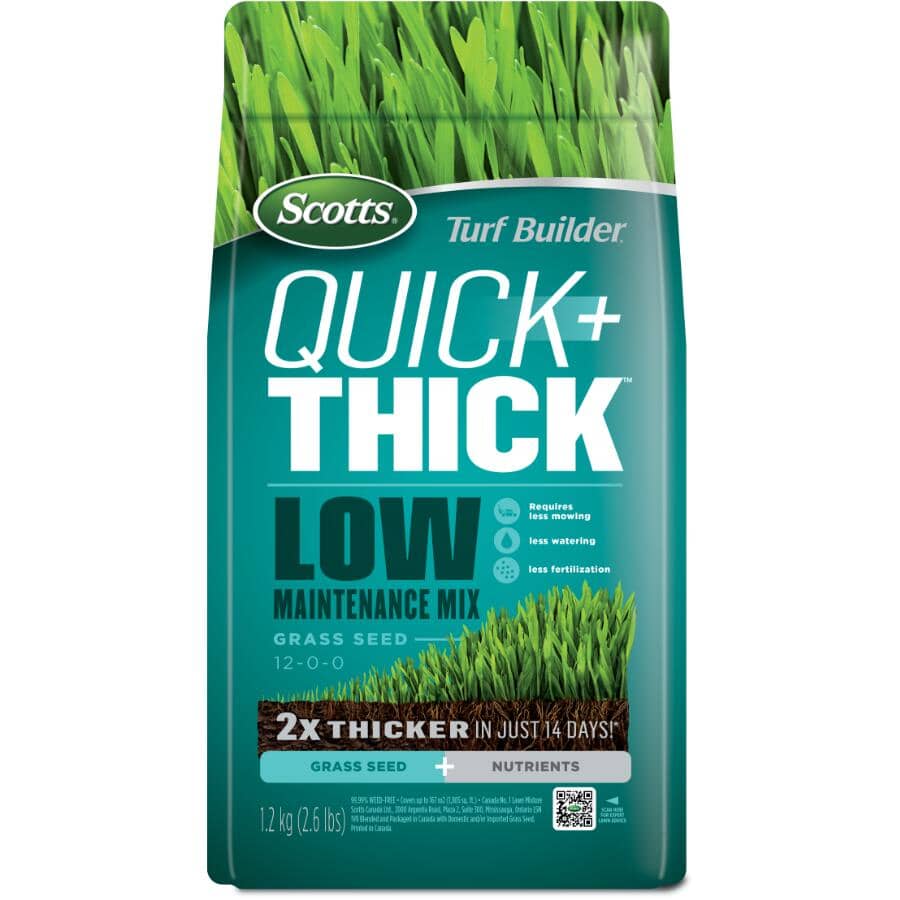 SCOTTS Turf Builder Quick + Thick Low Maintenance Grass Seed Mix | Home ...