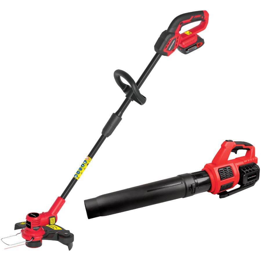 BENCHMARK Cordless Lawn Blower & Trimmer Kit | Home Hardware