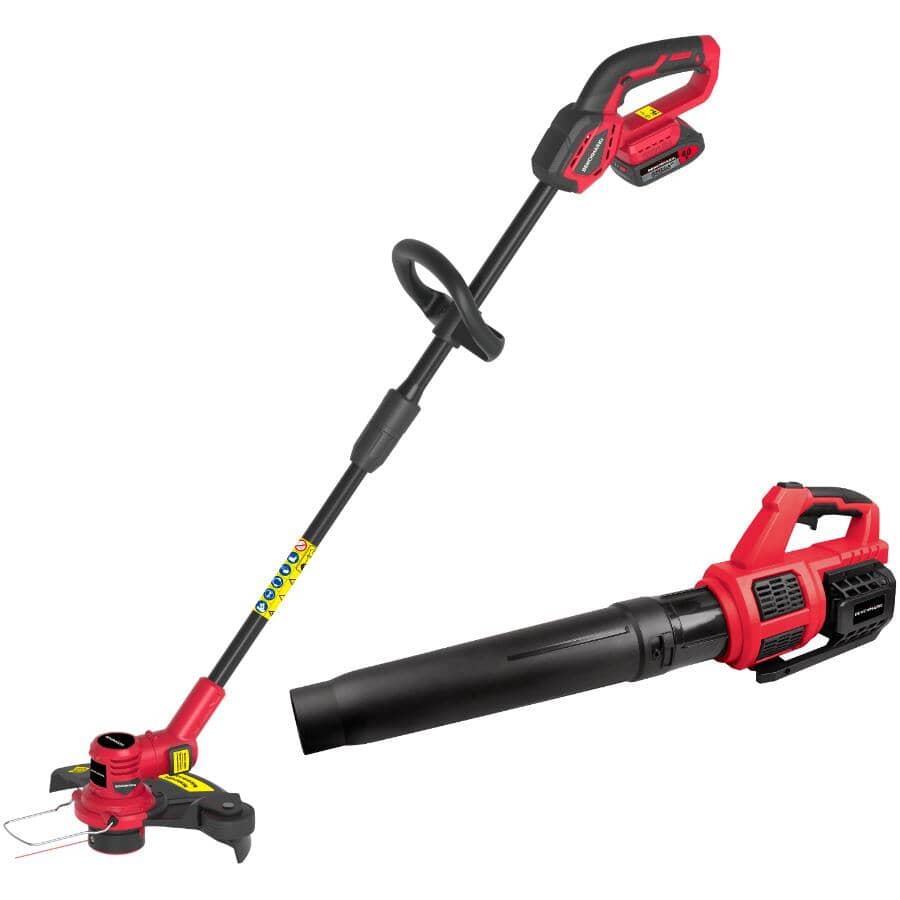 BENCHMARK Cordless Lawn Mower, Trimmer & Blower Combo Kit | Home Hardware