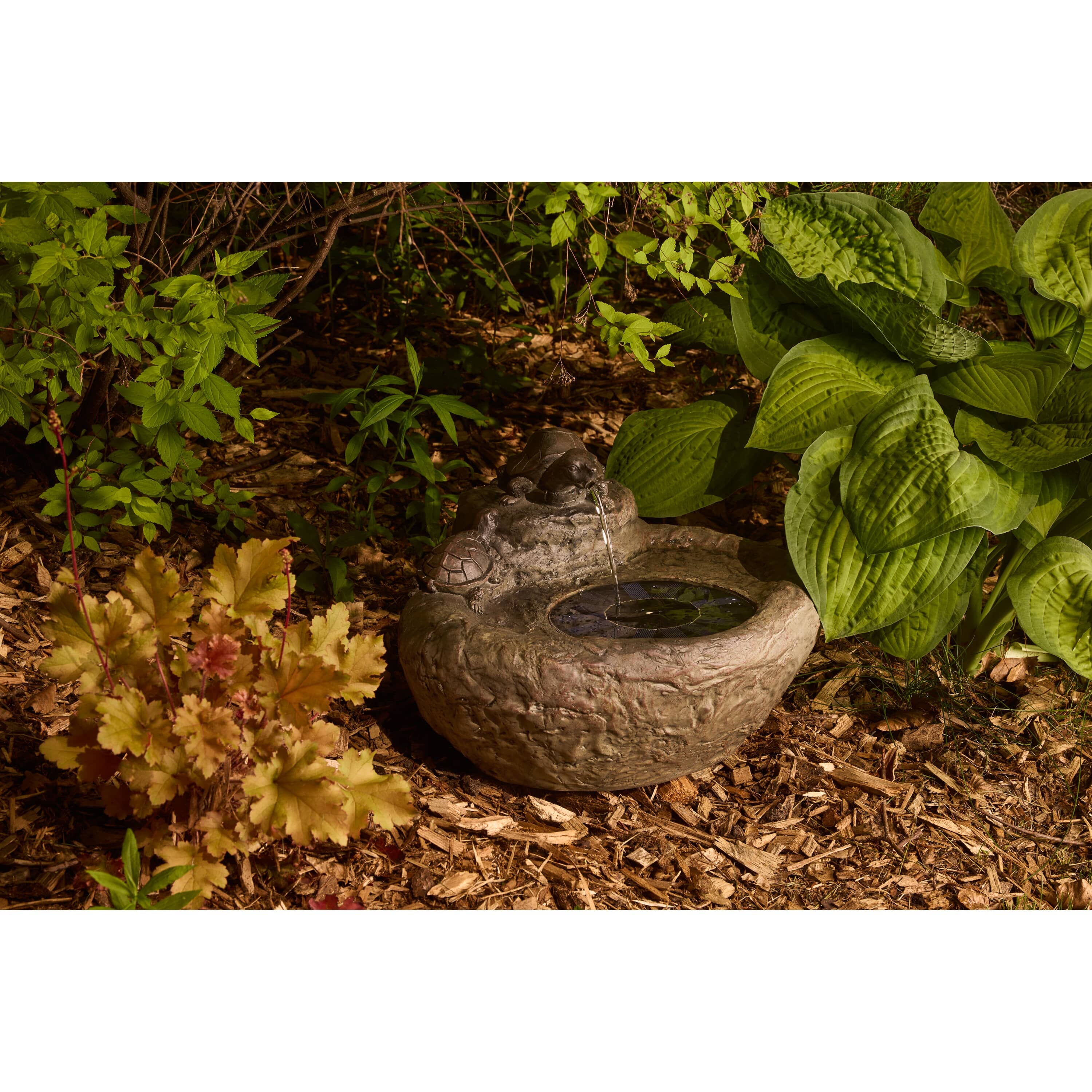 INSTYLE 9.8" Solar Turtle Garden Fountain | Home Hardware