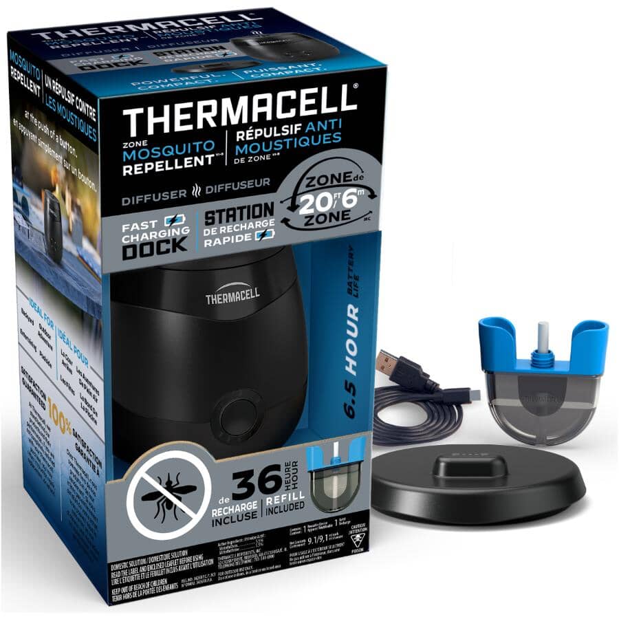 THERMACELL E65 Rechargeable Mosquito Repeller with Docking Station ...