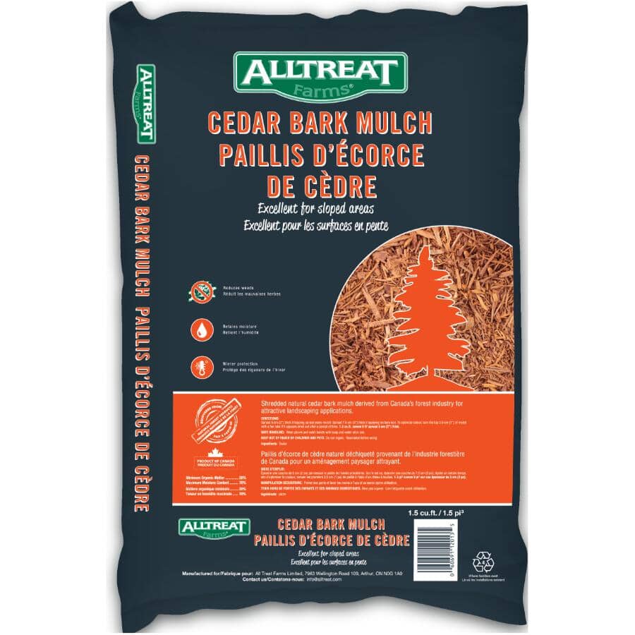ALL TREAT FARMS 1.5 Cu. Ft. Natural Cedar Bark Mulch | Home Hardware