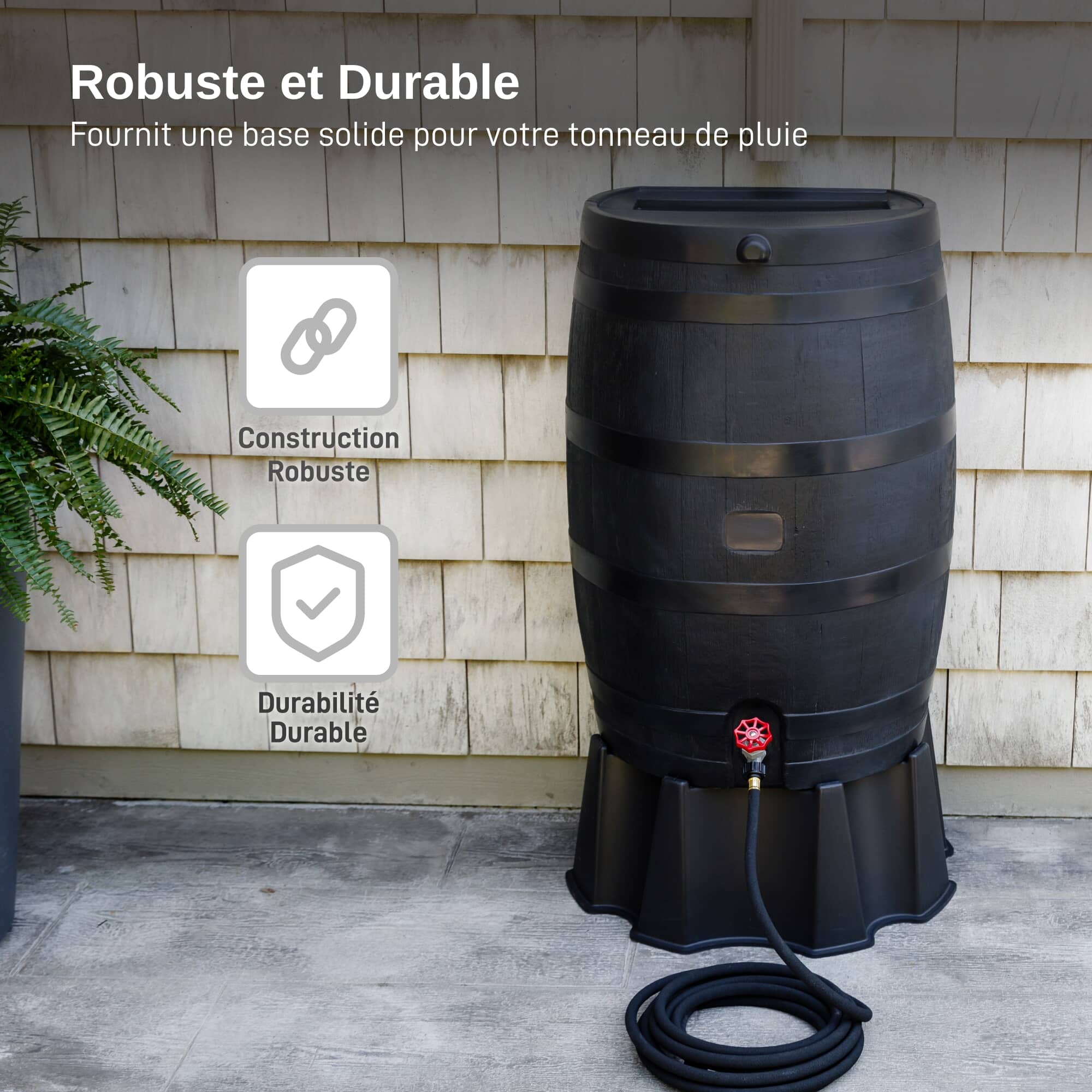 RTS HOME ACCENTS Flat Back Rain Barrel Stand | Home Hardware