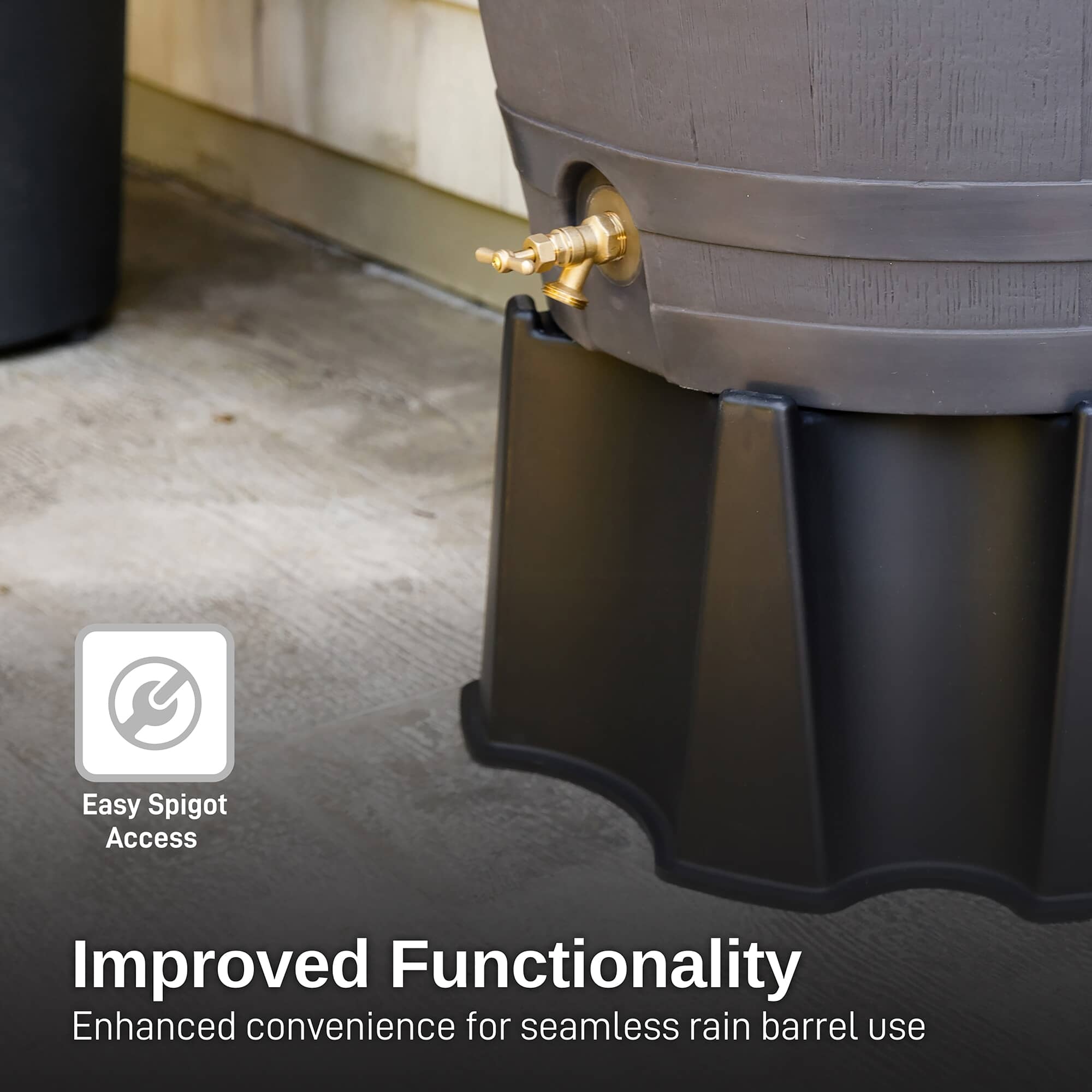 RTS HOME ACCENTS Flat Back Rain Barrel Stand | Home Hardware
