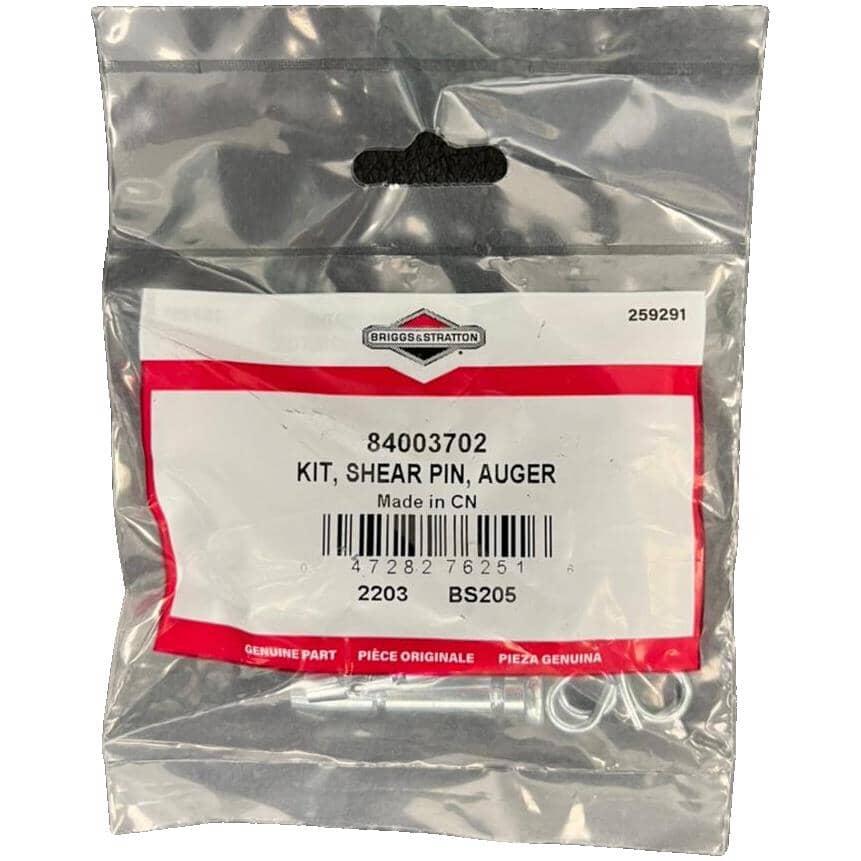 BRIGGS & STRATTON Auger Shear Pin Kit for 10/24" 2 Stage | Home Hardware