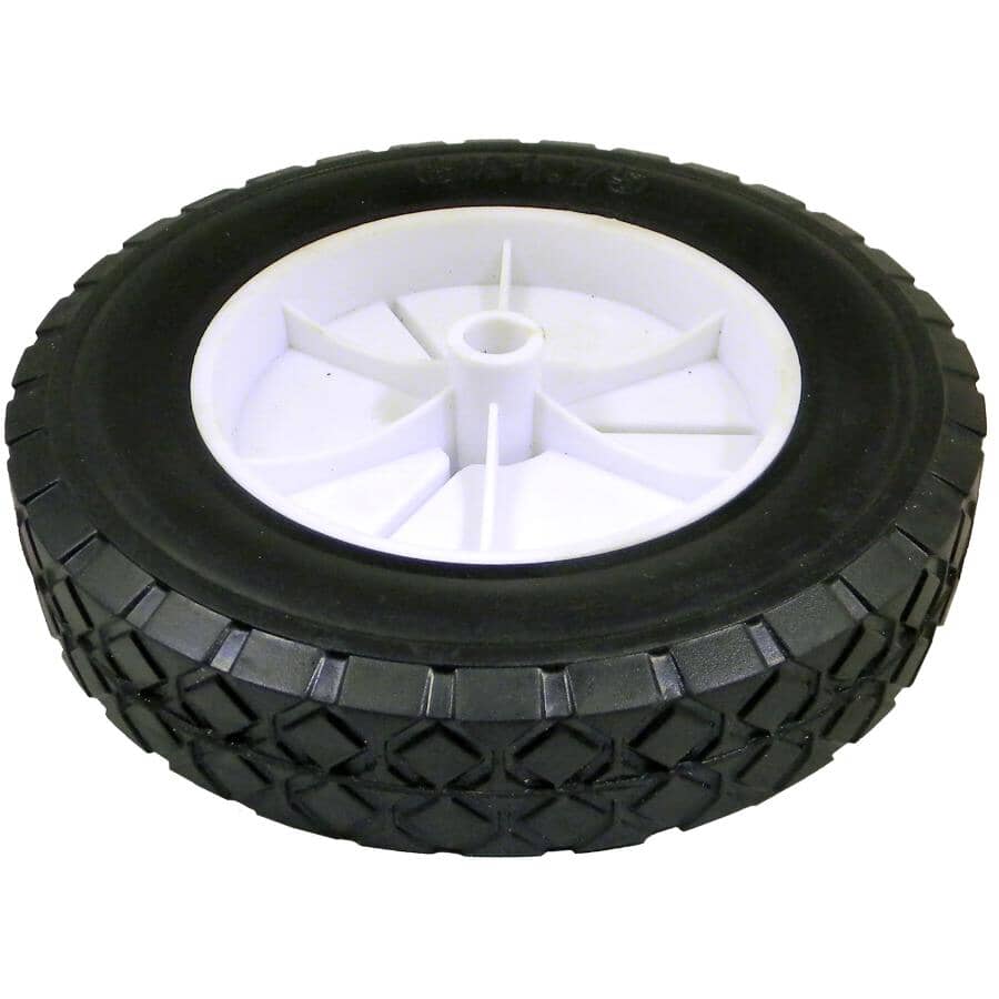 LASER 8" x 1.5" x .5" Plastic Wheel, with Rubber Tire | Home Hardware