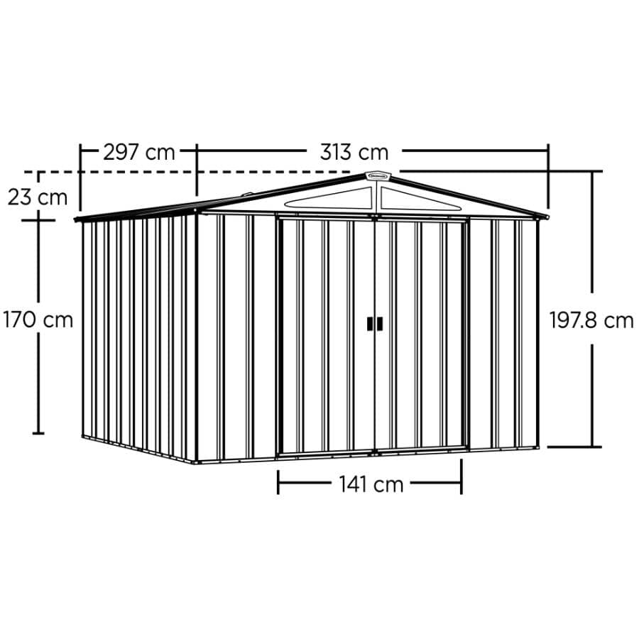 ARROW SHEDS 10' x 10' Dresden Storage Shed | Home Hardware
