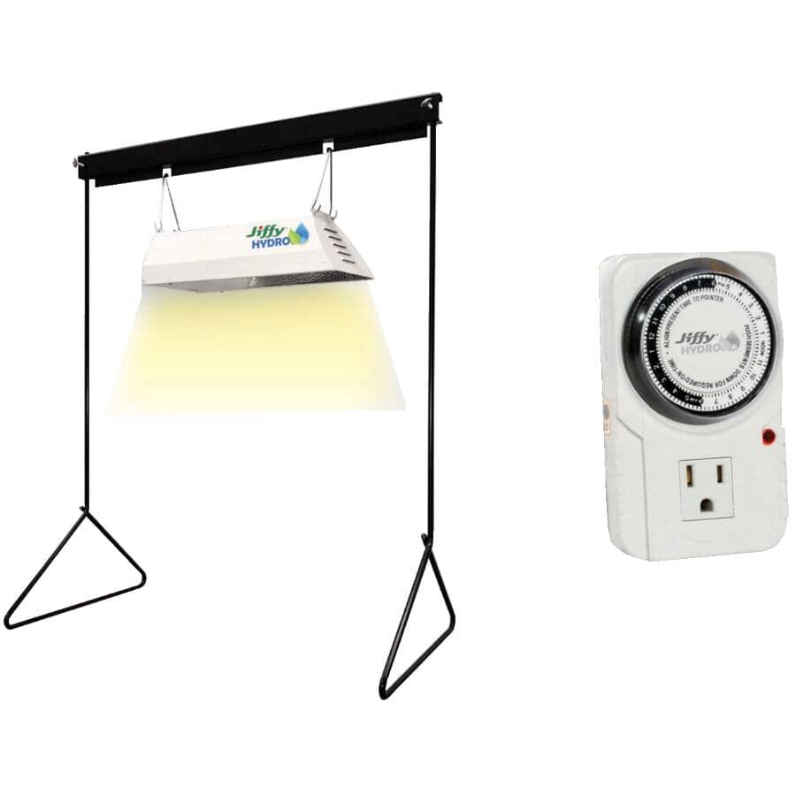 Jiffy Hydroponic Grow Light, with Stand and Timer | Home Hardware