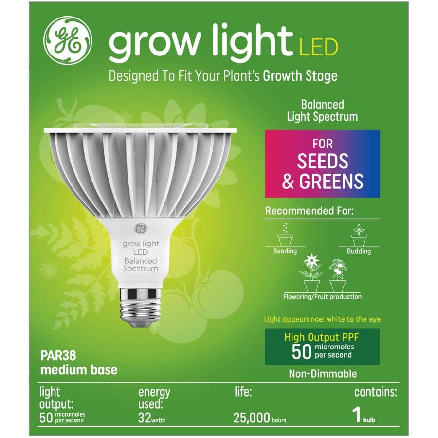 GE LIGHTING Balanced Spectrum PAR38 LED Grow Light | Home Hardware