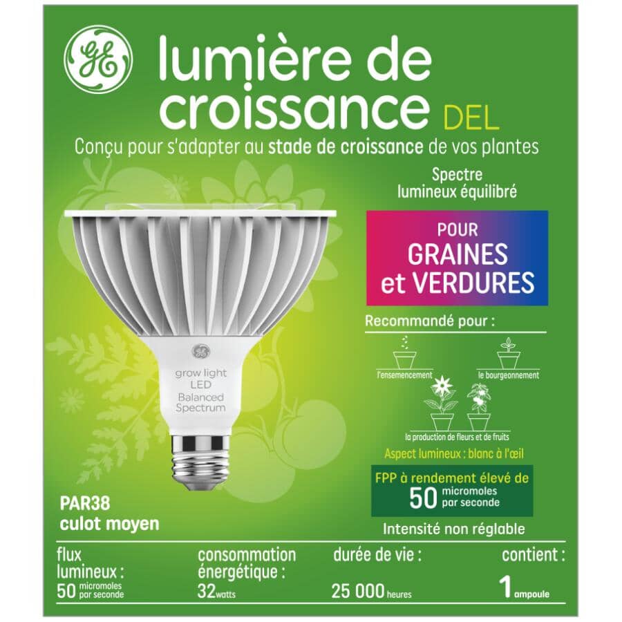 GE LIGHTING Balanced Spectrum PAR38 LED Grow Light | Home Hardware