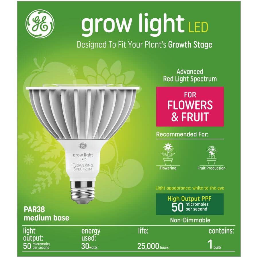 GE LIGHTING Advanced Red Spectrum PAR38 LED Grow Light | Home Hardware