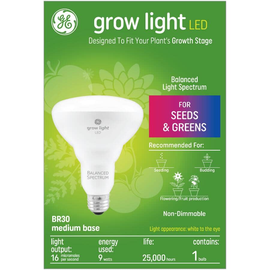 GE LIGHTING Balanced Spectrum BR30 LED Grow Light | Home Hardware