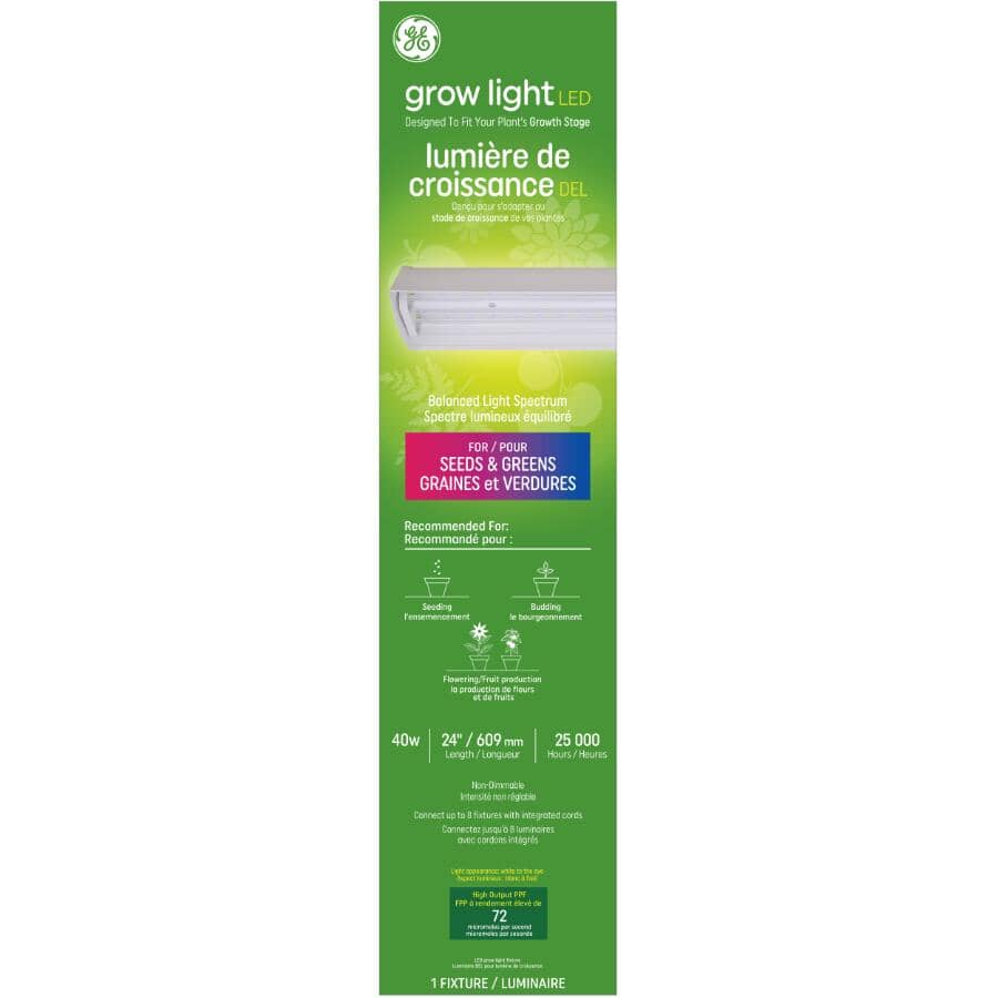GE LIGHTING Balanced Spectrum 24" LED Grow Light Fixture | Home Hardware