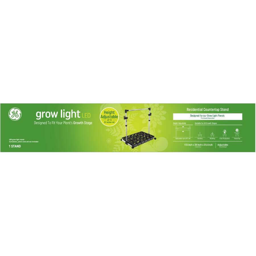 GE LIGHTING Residential Countertop Adjustable Height LED Grow Light ...