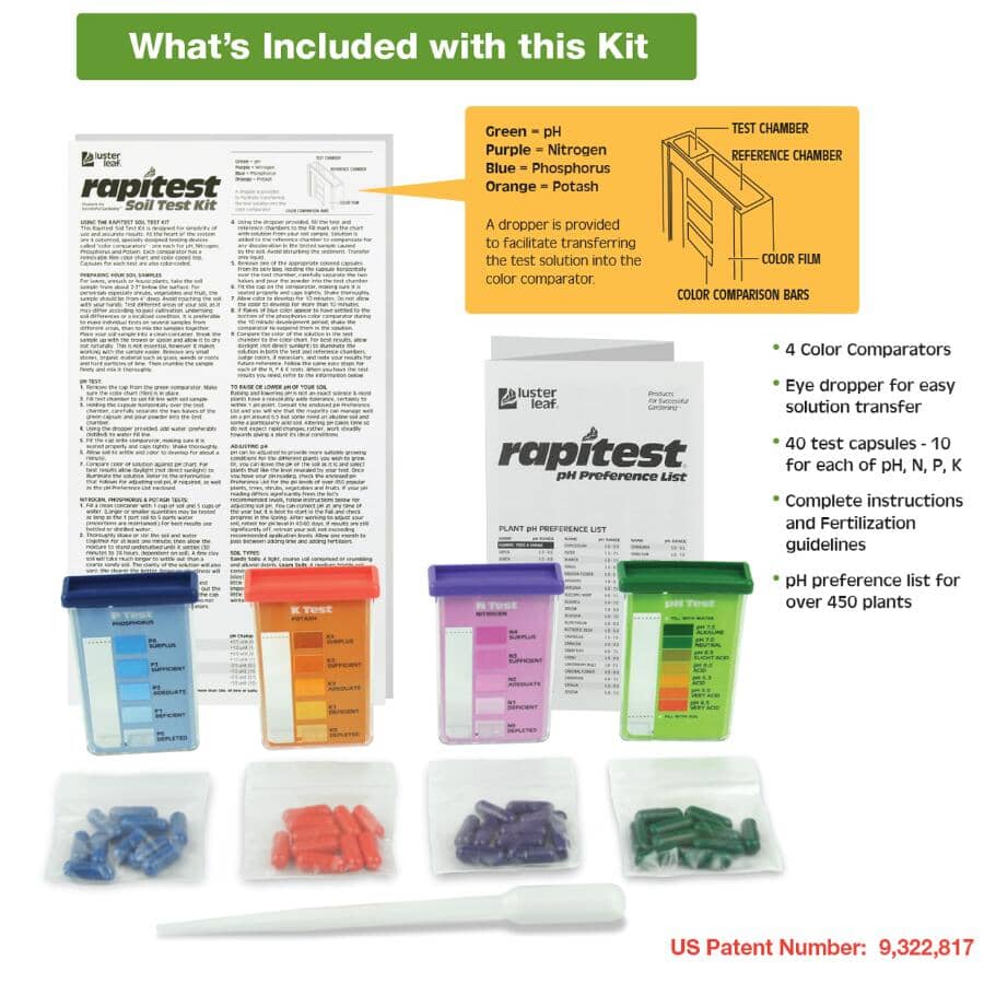 RAPITEST Soil Tester Kit - 40 Pack | Home Hardware