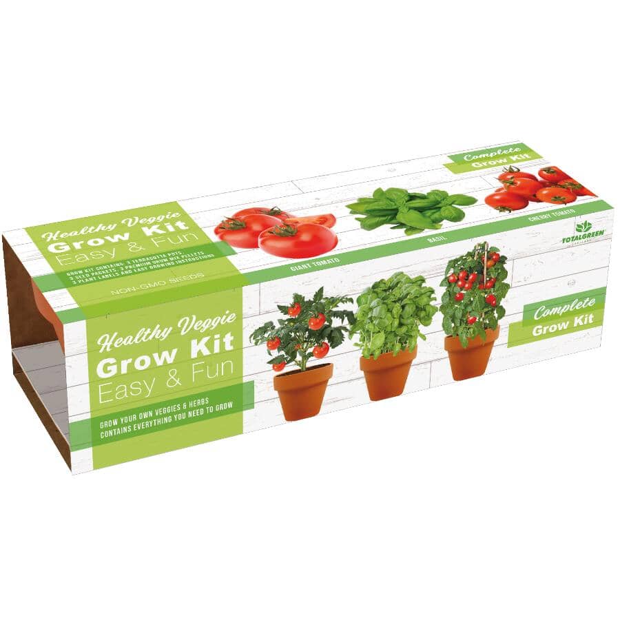TOTAL GREEN Healthy Veggie Italian Trio Grow Kit | Home Hardware