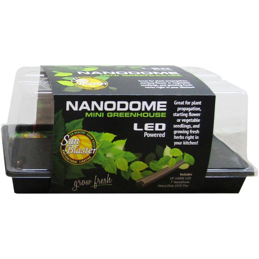 SUNBLASTER Nanodome Mini Greenhouse Kit with 18" Prismatic Lens LED | Home Hardware