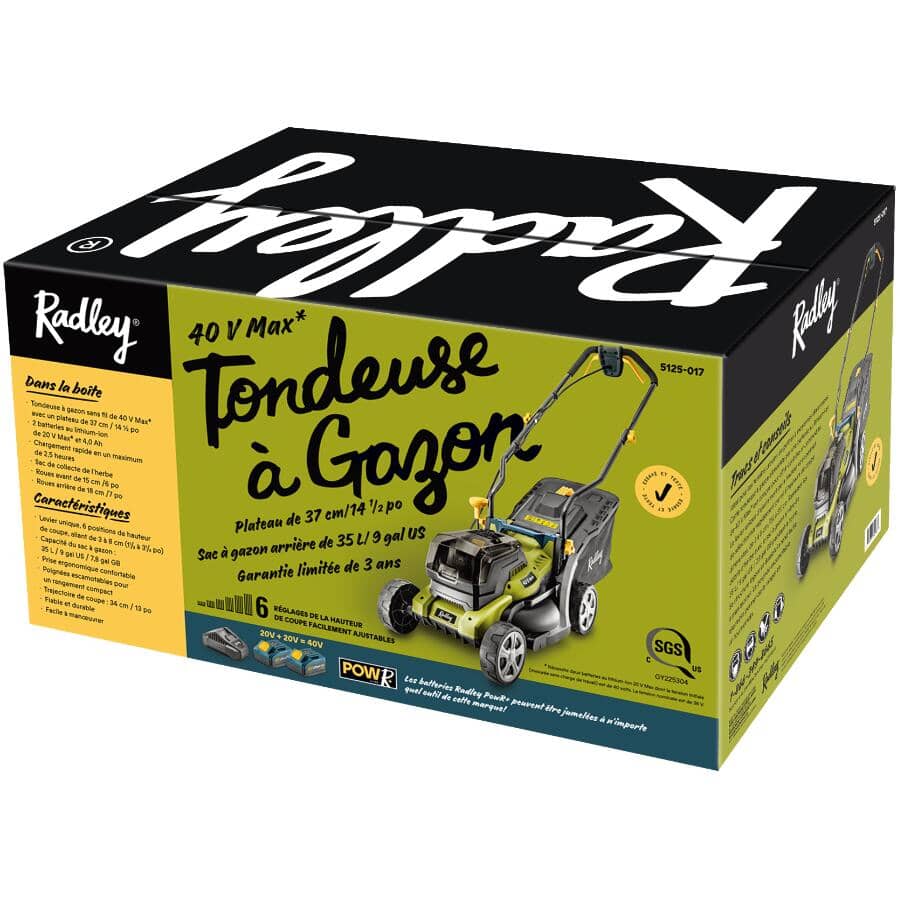 RADLEY 14.5" Cordless Lawn Mower | Home Hardware