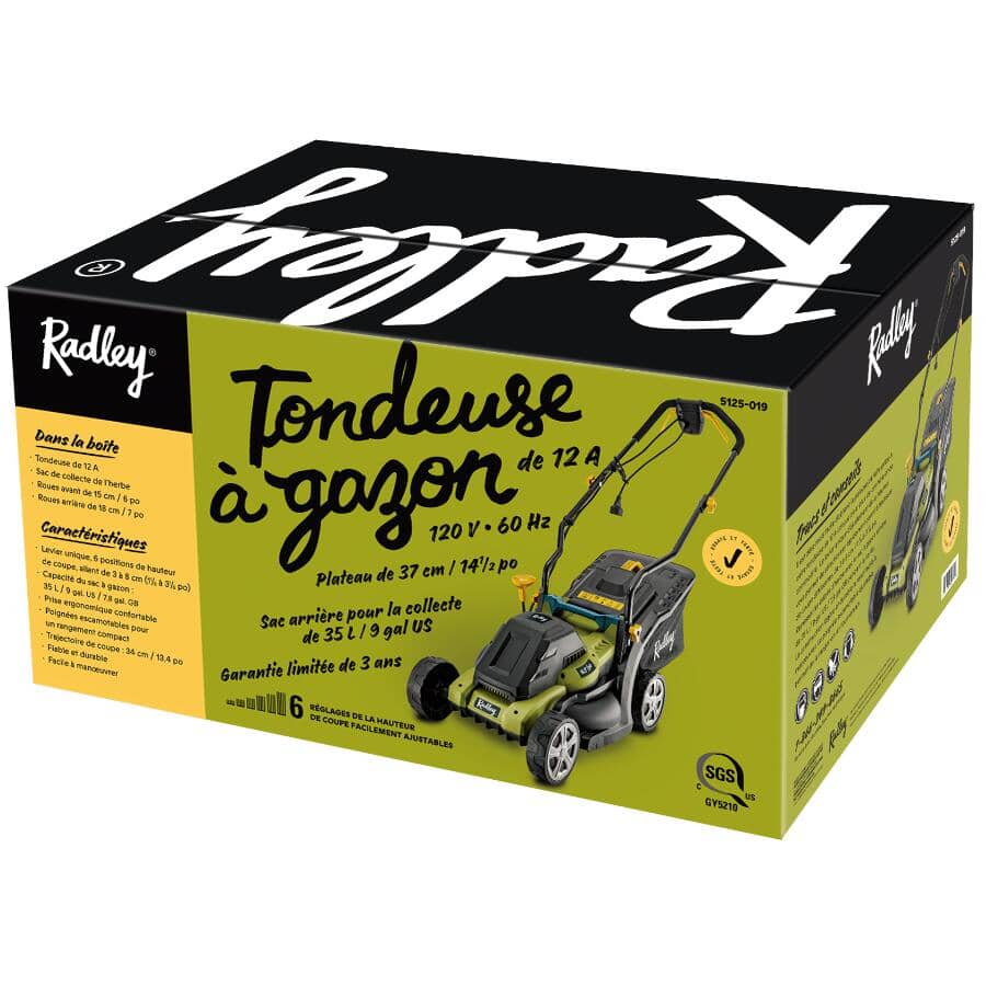 RADLEY 14.5" Electric Lawn Mower | Home Hardware